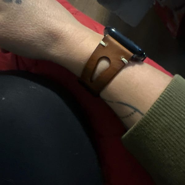 Brown Leather Apple Watch Band 38mm 40mm 41mm 42mm 44mm 45mm 46mm 49mm ...