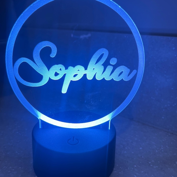 Laser Engraved LED Light up Display/sign, Custom LED Sign-circle - Etsy