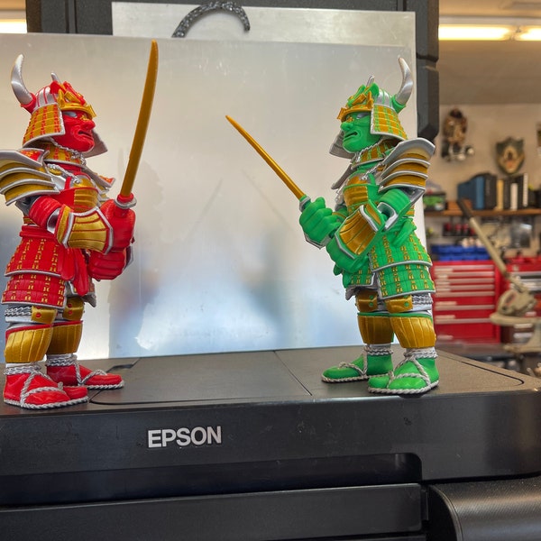 3D Printed Articulated Samurai Figurine - Etsy