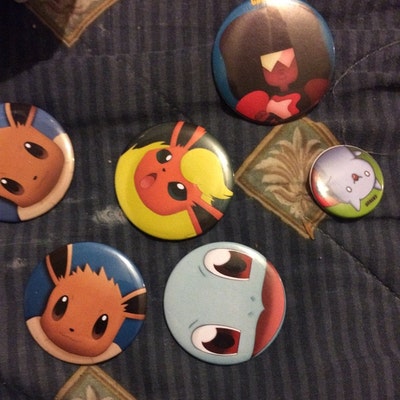 Super Smash Bros Pin-back Button Badges Mario Sonic Donkey Kong Kirby ...