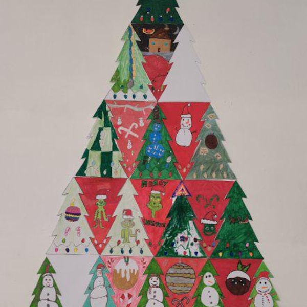 Printable Tessellation Christmas Tree - A Favorite Classroom Arts ...