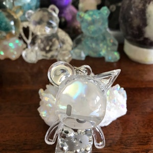 Bunny Keychain Gold Enamel Key Chain Accessory Rabbit Charm | Etsy