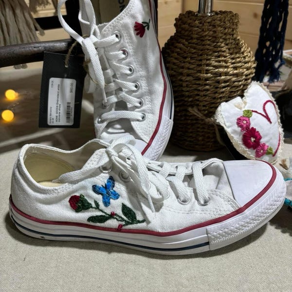 Boho Modern Floral Embroidery Pattern PDF | Flower Embroidery | Hand ...