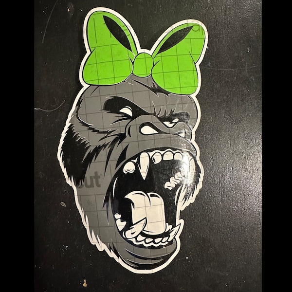 Angry Gorilla Vinyl Decal - Etsy