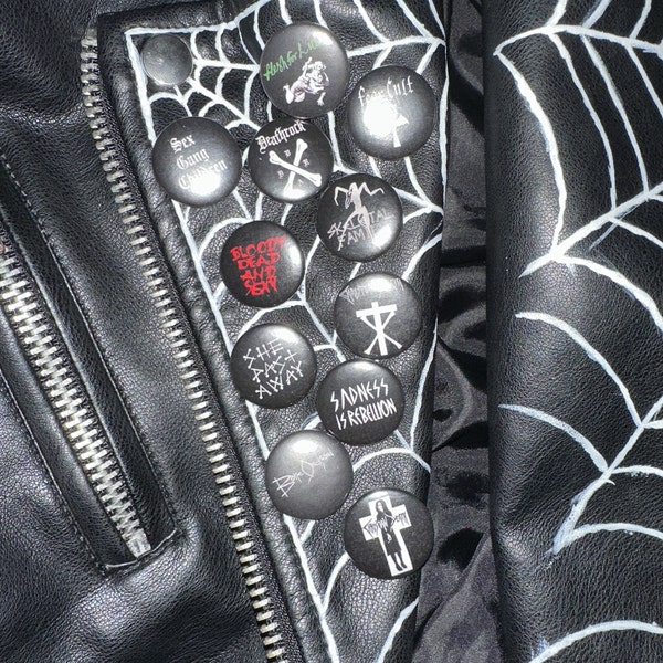 Darkwave / Gothic Rock / Post Punk / Industrial / Neofolk Pins, Mixed Badges, Buttons - Dark ...