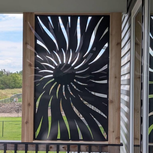 Metal Fence Topper for Privacy, Fence Toppers Metal Decorative Panels ...