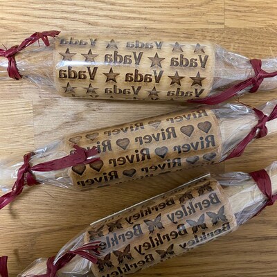 Personalized KIDS Rolling Pin With NAME. Embossing Rolling Pin. Kids ...