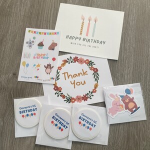 Personalized Happy Birthday Stickers, Goody Bag Stickers, Custom ...