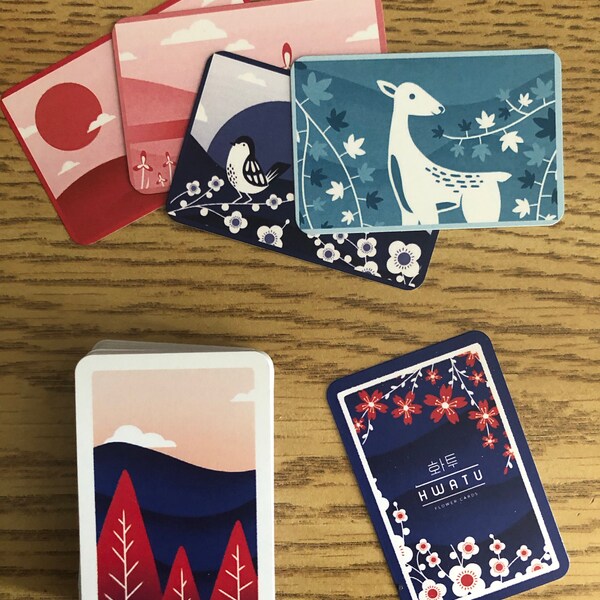 HWATU Flower Cards - Korean Traditional Playing Cards | Hwatoo | Korean ...