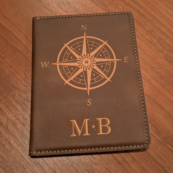 Personalized Leather Passport Holder, Custom Passport Case, Gift for ...