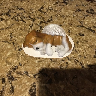 Beagle Angel Statue Dog Angel Memorial Concrete Pet Marker - Etsy