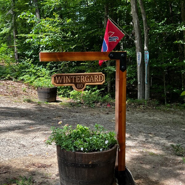 Rustic Live Edge Home Address Sign, Wooden Carved Address Sign, Custom ...