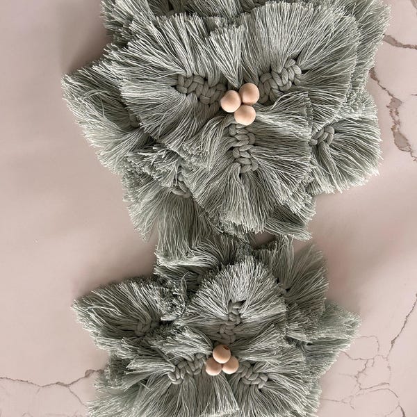 Macrame Flower | Wall Decor | Boho Decor | Home Decor - Etsy