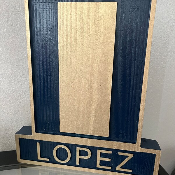 Armed Forces/military Standing Rank and Name Plaque (customized for ...