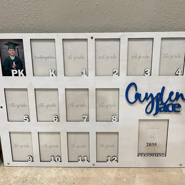 XL 4x6s School Years Photo Picture Frame Wall Art - Etsy