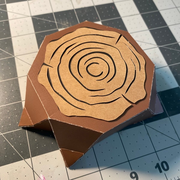 Tree Trunk Box Paper Crafting - Candy Box Chocolate Easter Autumm Svg ...