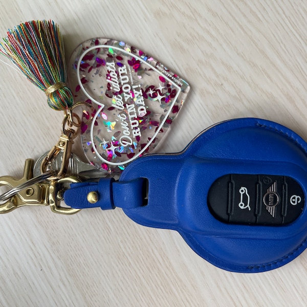 Personalized Leather Key Cover for Mini Cooper Countryman, Clubman, 3 ...