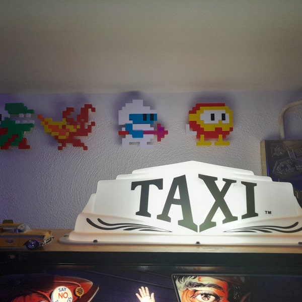 3D Printed Retro Arcade Game Characters Wall Decor, Decoration - Etsy