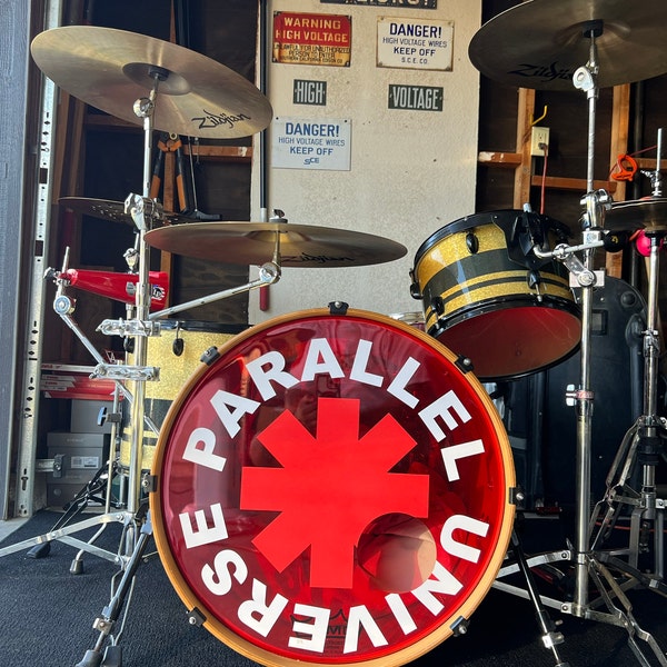 Custom Bass Drum Sticker, Bass Drum Decal, Custom Band Name, Custom ...