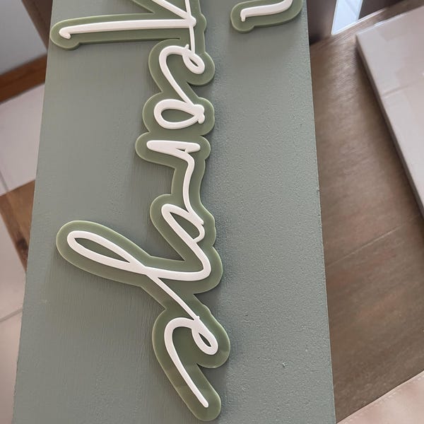 Layered Name With Butterfly Name Sign Kids Room, Wall Decor Acrylic ...