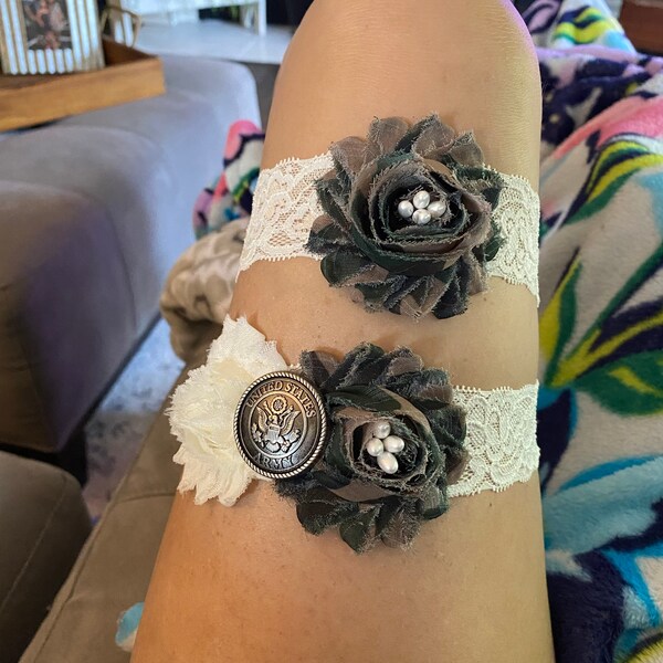 Garter Set 35+ COLORS AVAILABLE Grey and Yellow Wedding Garters, Lace ...