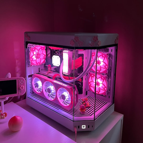 Sakura Cherry Blossom Logo V2 Gaming Computer Fan Shroud / Grill ...