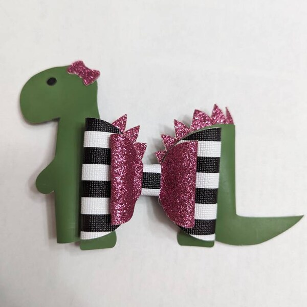 Bronto Dinosaur Bow SVG, Dino Bow SVG, Dino Party Fun Bow, Svg Files ...