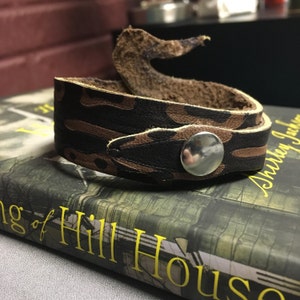 Snake Bracelet Snakelet Ball Python Leather Bracelet - Etsy