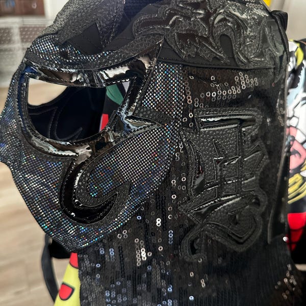 Hand Made MARIACHI MASK Wrestling Mask Luchador Costume Wrestler Lucha ...