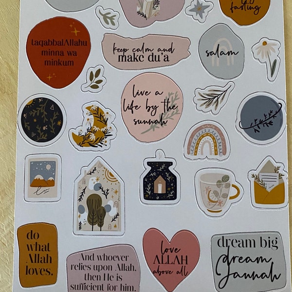 ISLAMIC STICKERS Printable Planner Stickers, Planner Stickers ...