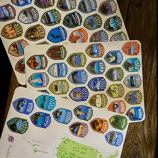National Parks Map | Push Pin and Domed Stickers | USA National Parks ...