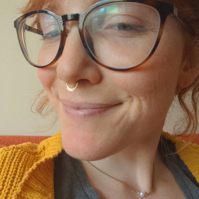 Little Gold Septum Ring Simple Yellow Gold Dipped Sterling - Etsy