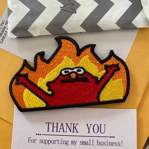 Hell Fire Meme Embroidered Patch - Etsy