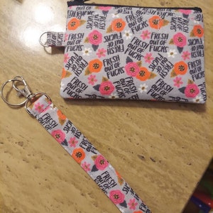 Floral ID Case Gift Ideas for Her Colorful Flower Print ID / Mini ...