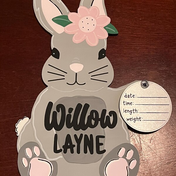 Golf Hospital Birth Announcement Door Hanger, Golf Nursery Sign, Birth ...