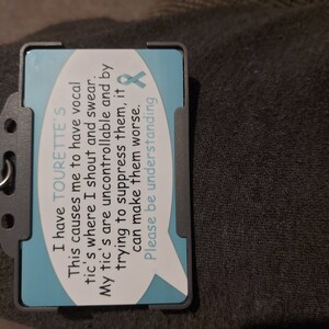 Autism Awareness Disability ID Card and Lanyard - Etsy