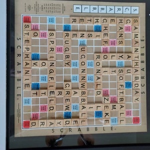 STOCK DESIGN SCRABBLE Board (framed) - Candy Hearts - Etsy