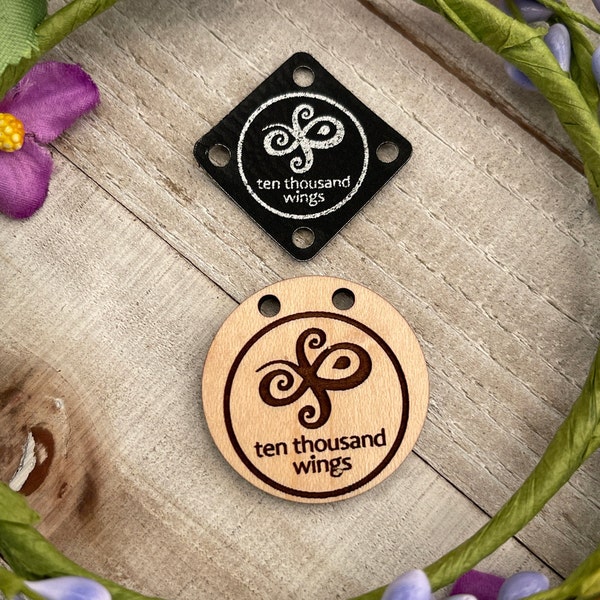 Large Round Shaped Custom Product Tags for Handmade Items, Personalized ...