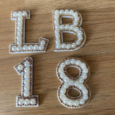 Blue 7.5cm Quality 3D Chenille Letter Patch Large Size Iron on Towel ...