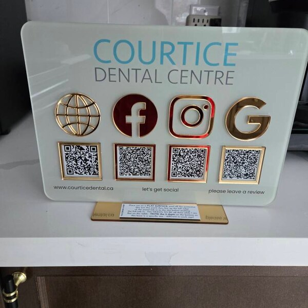 Mini QR Display Sign - Etsy