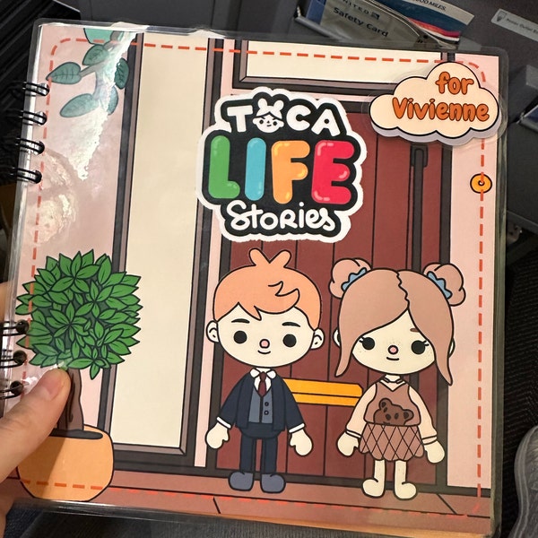 Busy Book Toca Boca Life Stories - House, Paper Dolls, Toddler ...