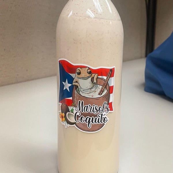Funny Coquito Nutrition Label (english, Spanish, and a Mixed Version ...