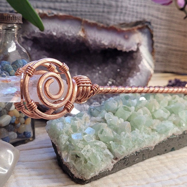 Miniature Lemurian Magic Wand, Crystal Grid Activation, Proxy Healing ...