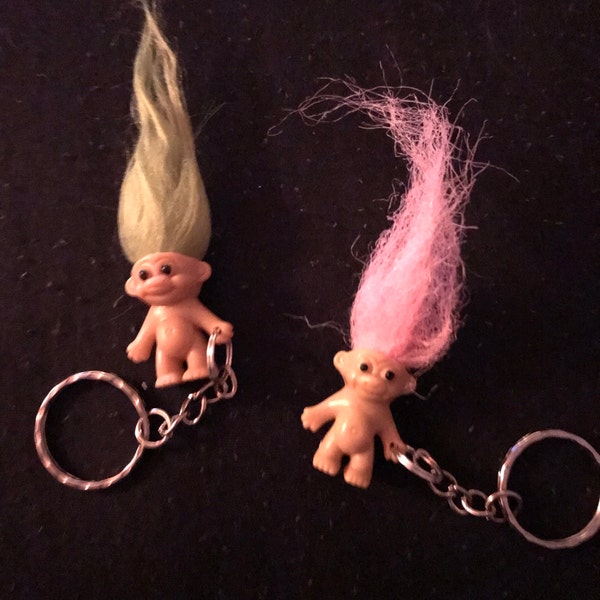 Troll Keyrings/keychains | Emo Cute Goth Hip Kitty Cat Retro 80s 90s ...