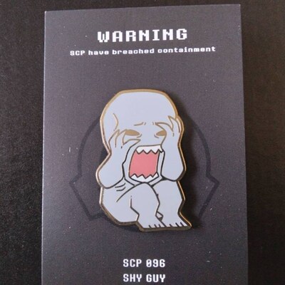 Shy Guy SCP 096 Hard Enamel Gold Pin - Etsy