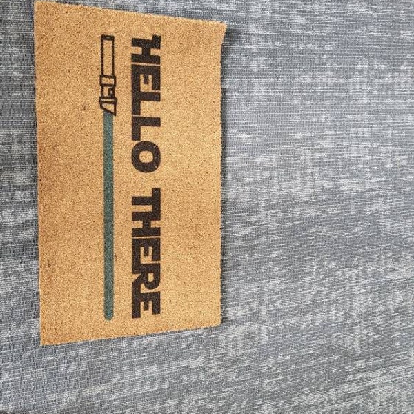 Star Wars Hello There Lightsaber Door Mat - Star Wars Lovers - Starwars ...