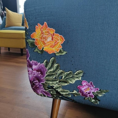 Sticker Chenille Embroidered Colorful Patch Adhesive Letter Patches ...