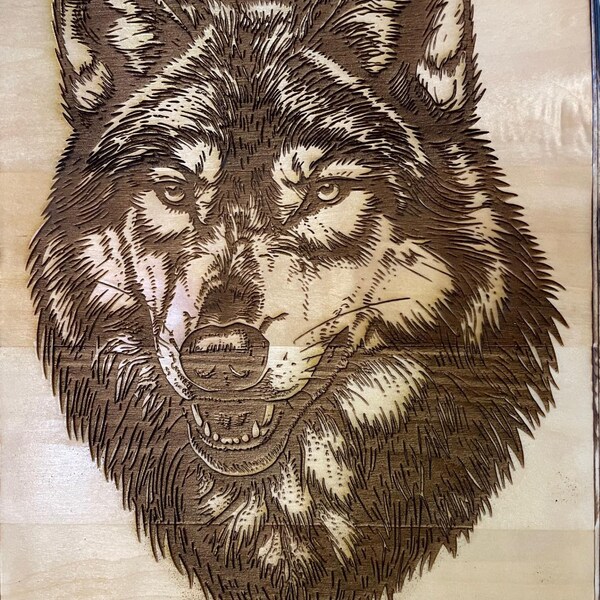 40 Detailed Wolf Designs SVG & PNG Bundle for Laser Engraving or Print ...