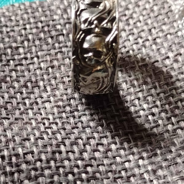 Double Fighting Dragon Ring, Gold and Rhodium Plated Sterling Silver ...