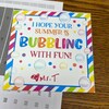 End of School Bubble Tags Summer Vacation Bubble Favor Tag Classmate ...